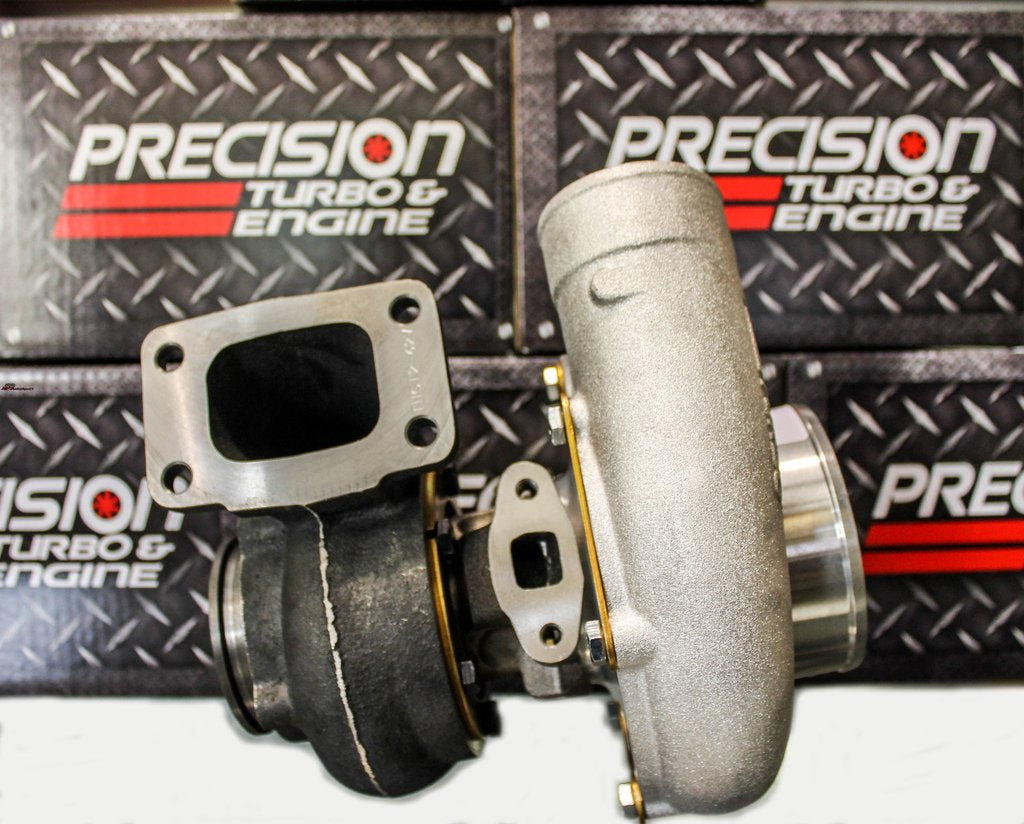 Precision Turbo 6262 Billet CEA Journal Bearing T3 Vband .82 A/R SP Co ...
